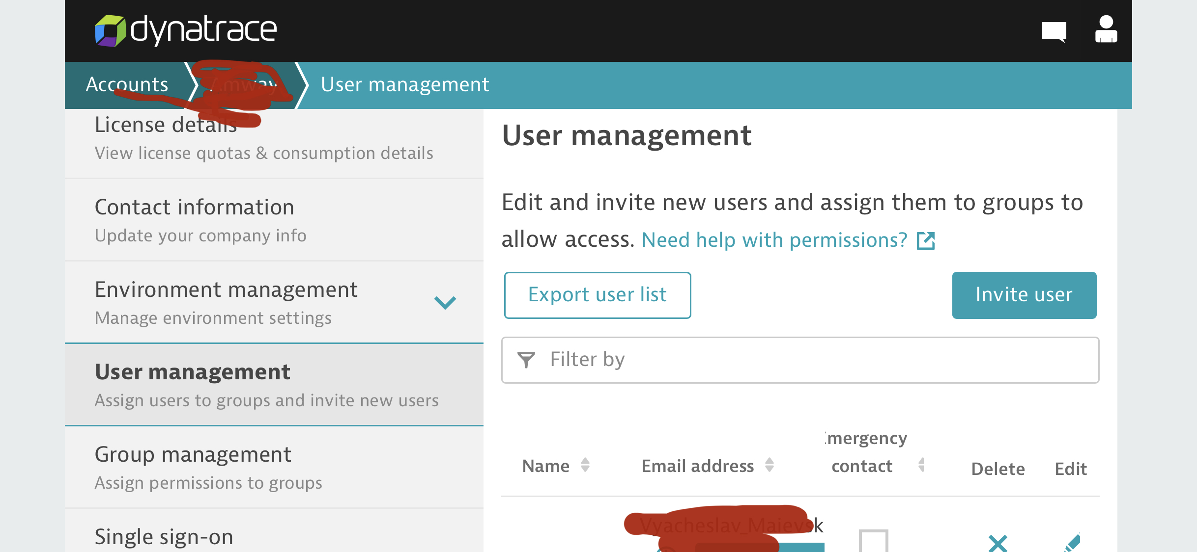 Solved: How the export the list of users? - Dynatrace Community