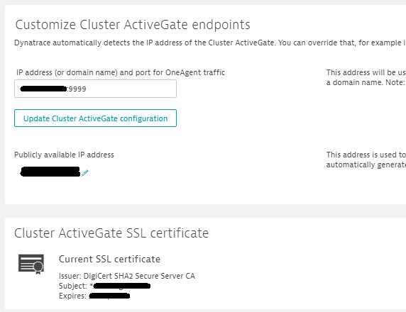 Solved Certificate Issue When Configuring Cluster Activegate Dynatrace Community