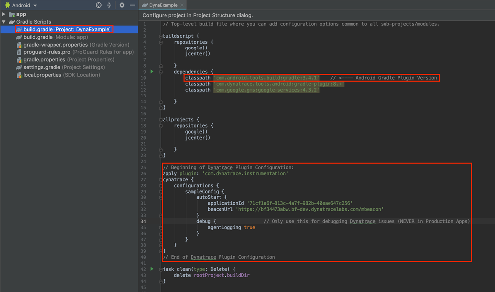 How To Check The Used Android Gradle Plugin Version Dynatrace Community